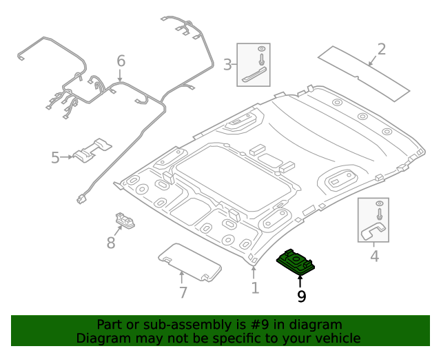 92850-J9000-TRY - Dome Light 2018-2023 Hyundai Kona | AutoNation Parts