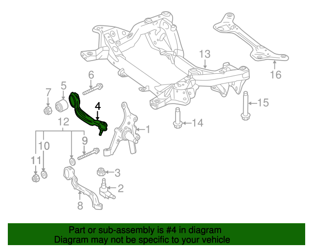 212-330-28-11 - Suspension Control Arm 2010-2016 Mercedes-Benz ...