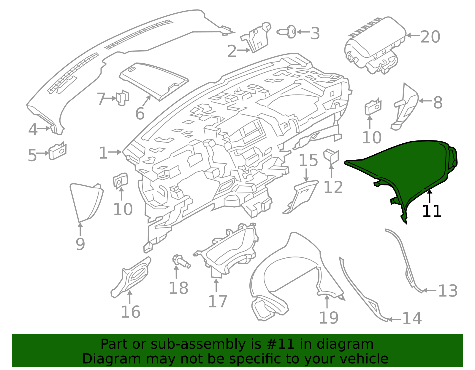FA1Z-58044F58-AA - Front Panel 2016-2021 Lincoln | Big 3 Auto Parts