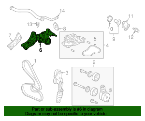 19410-RGW-A00 - Engine Coolant Outlet Flange 2007-2010 Honda Odyssey ...