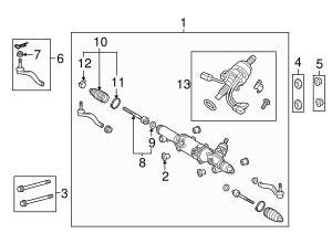 45460-59095 - Steering Tie Rod End 2008-2017 Lexus | AutoNationParts.com