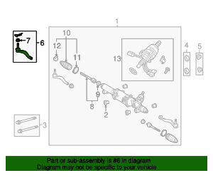 45460-59095 - Steering Tie Rod End 2008-2017 Lexus | AutoNationParts.com