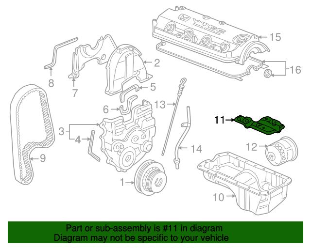11221-PAA-A00 - Plate, Baffle 1998-2002 Honda | Honda Parts Online