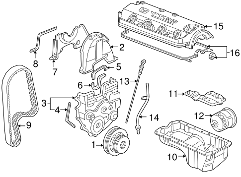 Engine Parts for 2016 Honda Accord | Honda Automotive Parts
