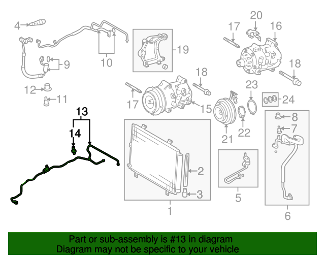 88716-0E190 - Liquid Line - 2011-2013 Toyota Highlander | OEM Genuine ...
