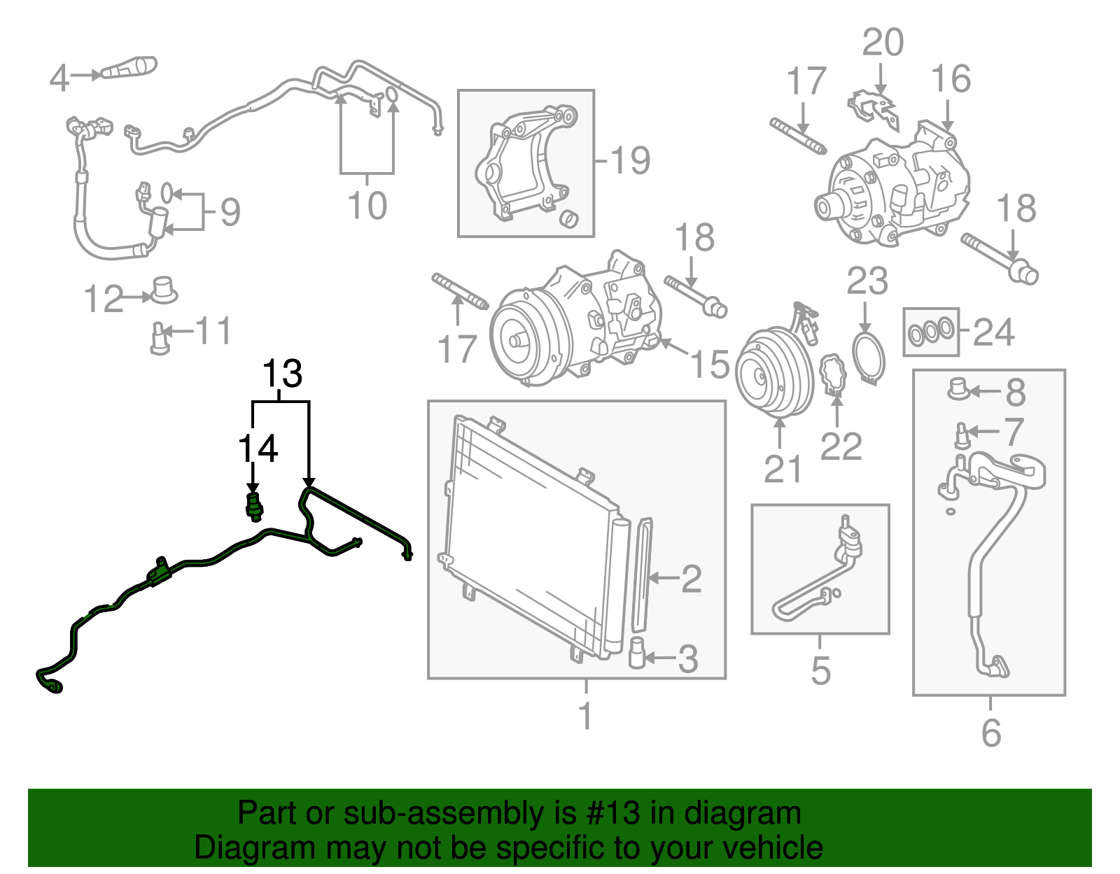 2011-2012 Toyota Highlander Liquid Line 88716-0E180 | Toyota Parts Center