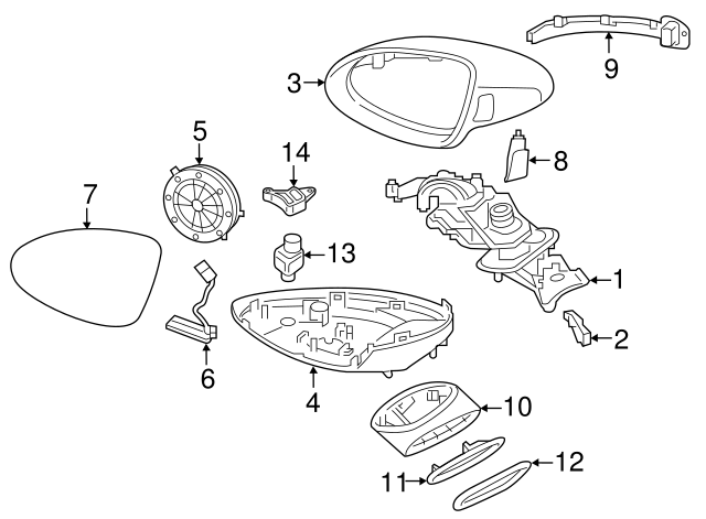 2015-2018 Porsche Cayenne Courtesy Light 958-631-615-00 | Porsche Marin