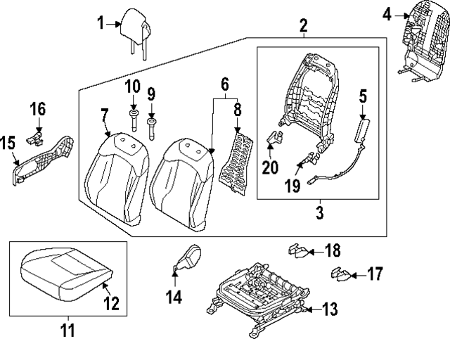 88600-P1020 - Track Assembly 2023-2024 Kia Sportage | Kia.Parts Store