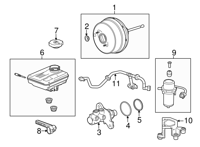 22990902 - Power Brake Booster Hydraulic Motor Pump Assembly 2014-2019 ...
