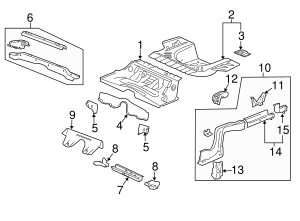 22745741 GM Driver Side Rear Compartment Floor Panel Rail | GM Parts Store