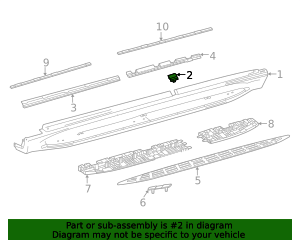 167-698-38-00 - Running Board Cap 2020-2023 Mercedes-Benz | Mercedes ...