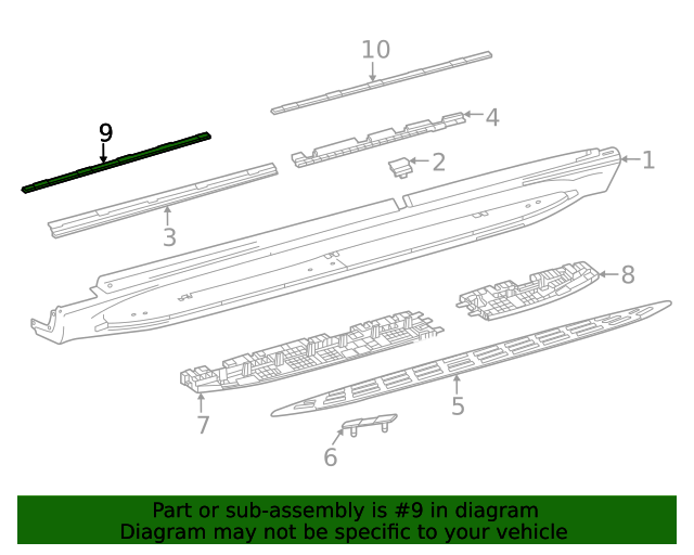 2020-2024 Mercedes-Benz Step Lamp 167-906-63-02 | MB OEM Parts