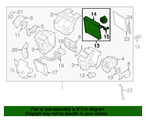 2011-2017 Nissan Quest Evaporator Assembly 27280-1JA0A | TascaParts.com