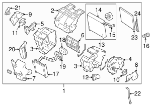 27732-AL610 - HVAC Blend Door Actuator 2003-2017 Nissan | Nissan Parts ...