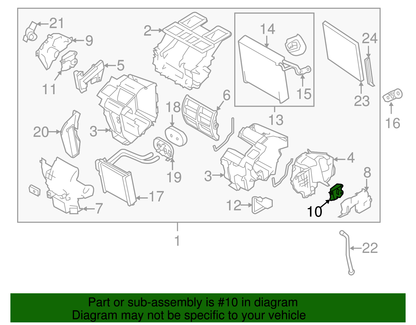 2003-2017 Nissan HVAC Blend Door Actuator 27732-AL610 | Team Nissan Inc.