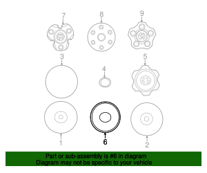 42603-35740 - Wheel Cap - 1999-2004 Toyota | OEM Genuine Toyota Parts