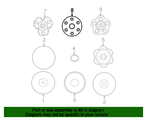 2000-2004 Toyota Wheel Cap 42603-0C030 | OEM Parts Online