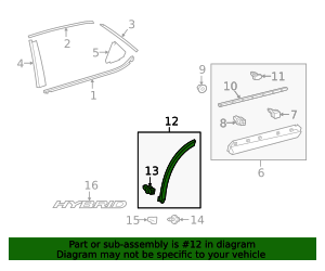 2018-2022 Lexus Wheel Arch Molding 75077-48010 | AutoNationParts.com