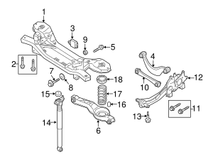 2010-2013 Mazda 3 Trailing Arm BBM4-28-250B | Mazda-Parts