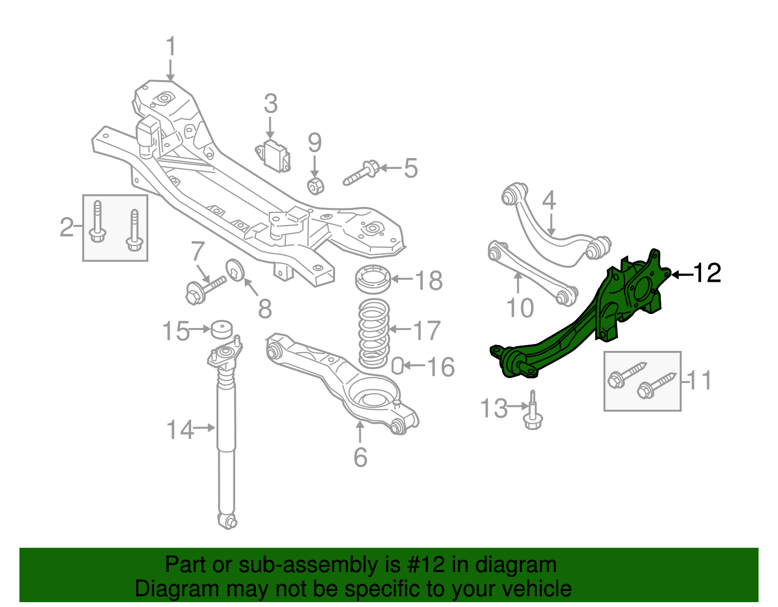 2010-2013 Mazda 3 Trailing Arm BBM4-28-200B | OEM Parts Online