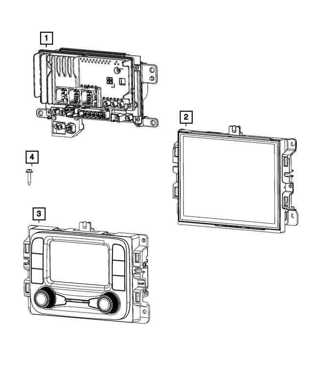 2023-2024 Ram Multi Media Radio 68583500AF | Mopar eStore