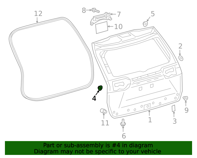 2019-2024 Toyota Lift Gate Plug 90950-01948 | Toyota Parts Center