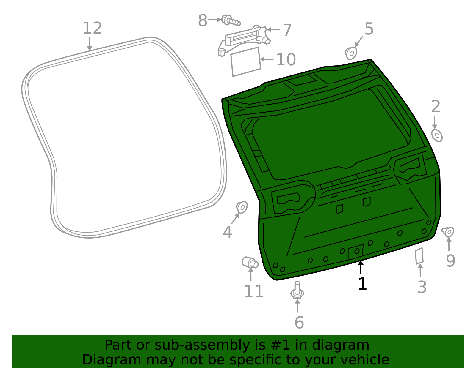 2019-2024 Toyota Lift Gate 67005-0R290 | Toyota Parts Center