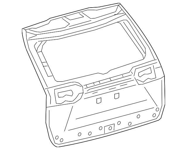 67005-0R300 - Lift Gate - 2019-2023 Toyota | OEM Genuine Toyota Parts