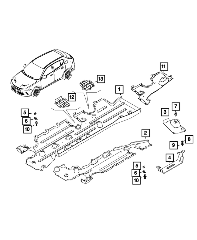 2014-2025 Mopar OEM NEW Mopar 2015-20 Jeep Renegade Floor Pan Shield ...