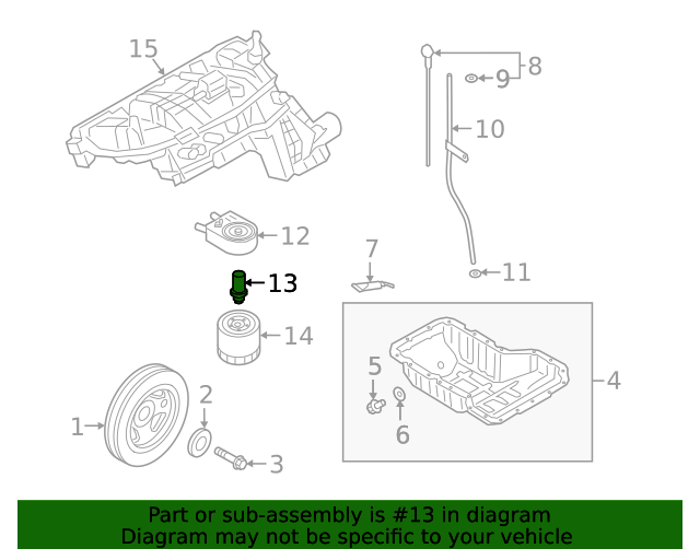 2006-2024 Hyundai Oil Cooler Assembly Bolt 26420-25400 | OEM Parts Online