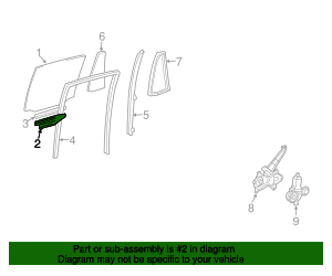 69906-0C020 - Lift Channel - 2008-2011 2013-2020 Toyota Land Cruiser ...