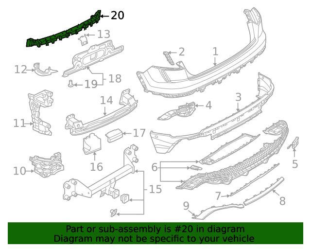4M8-807-458 - Inner Support 2019-2023 Audi | Audi OEM Parts