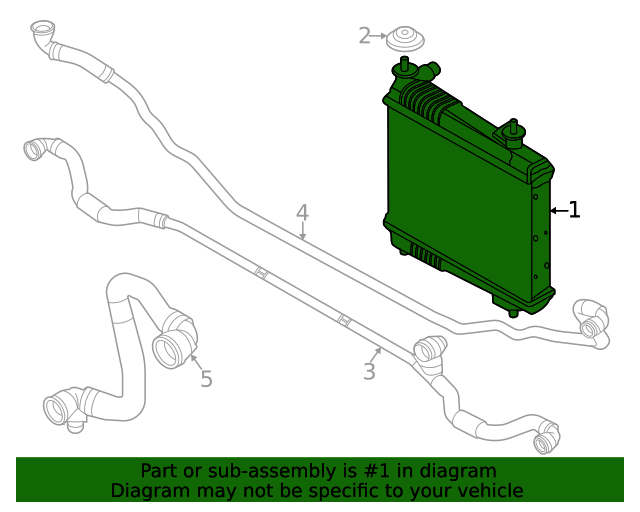 17118672237 - 2019-2024 BMW Auxiliary Radiator (17-11-8-672-237) | BMW ...