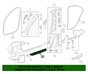 2015-2023 Mercedes-Benz Front Sill Plate 205-680-00-35 | World Mercedes ...