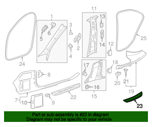 2016-2023 Mercedes-Benz Rear Sill Plate 205-680-01-35 | AutoNationParts.com