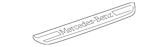 Genuine Front Sill Plate for 2015-2023 Mercedes-Benz Part# 205-680-00 ...
