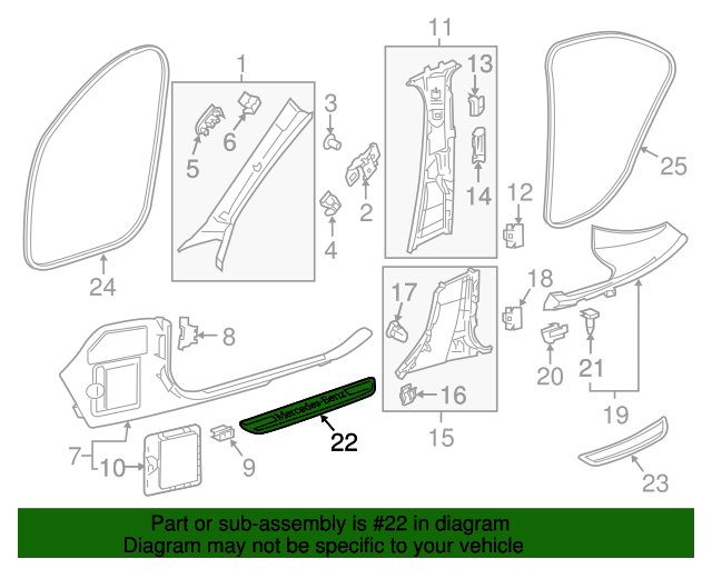 205-680-21-35 - Front Sill Plate 2017-2023 Mercedes-Benz | Mercedes ...