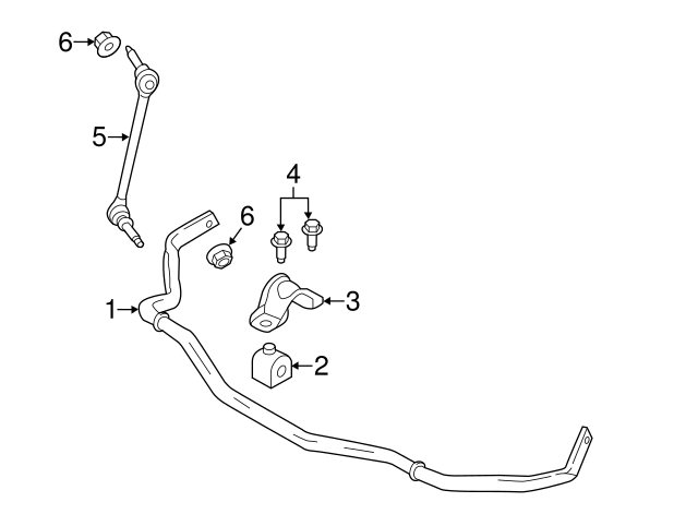2015-2019 Ford Mustang Stabilizer Bar Bracket FR3Z-5486-A | QuirkParts