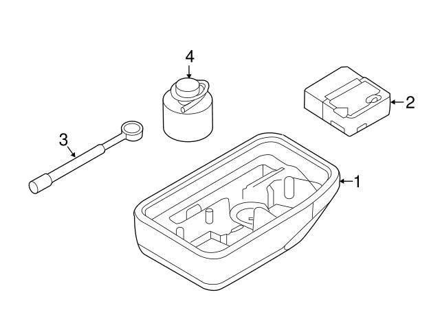 09149-E4500 - Tool Compartment 2015-2019 Kia Soul EV | Kia.Parts Store