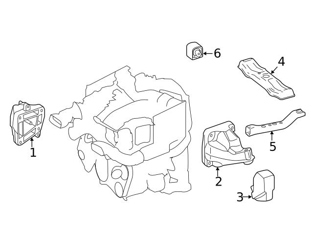 274-223-49-00 - Engine Mount 2019-2023 Mercedes-Benz | AutoNation Parts