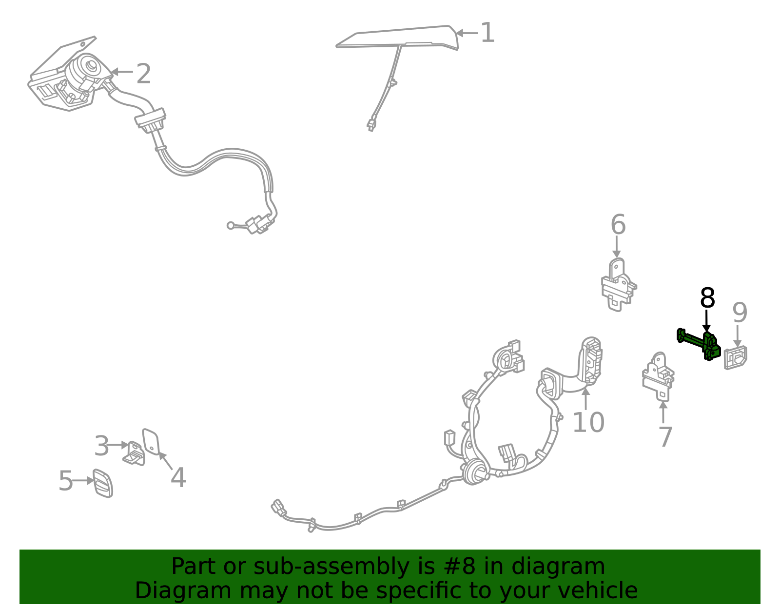 2020-2025 Chevrolet Corvette Front Side Door Check Link 23429023 | GM ...