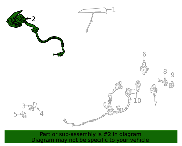 2020-2021 Chevrolet Corvette Lock Cylinder 84811998 GM | GMPartsDirect.com