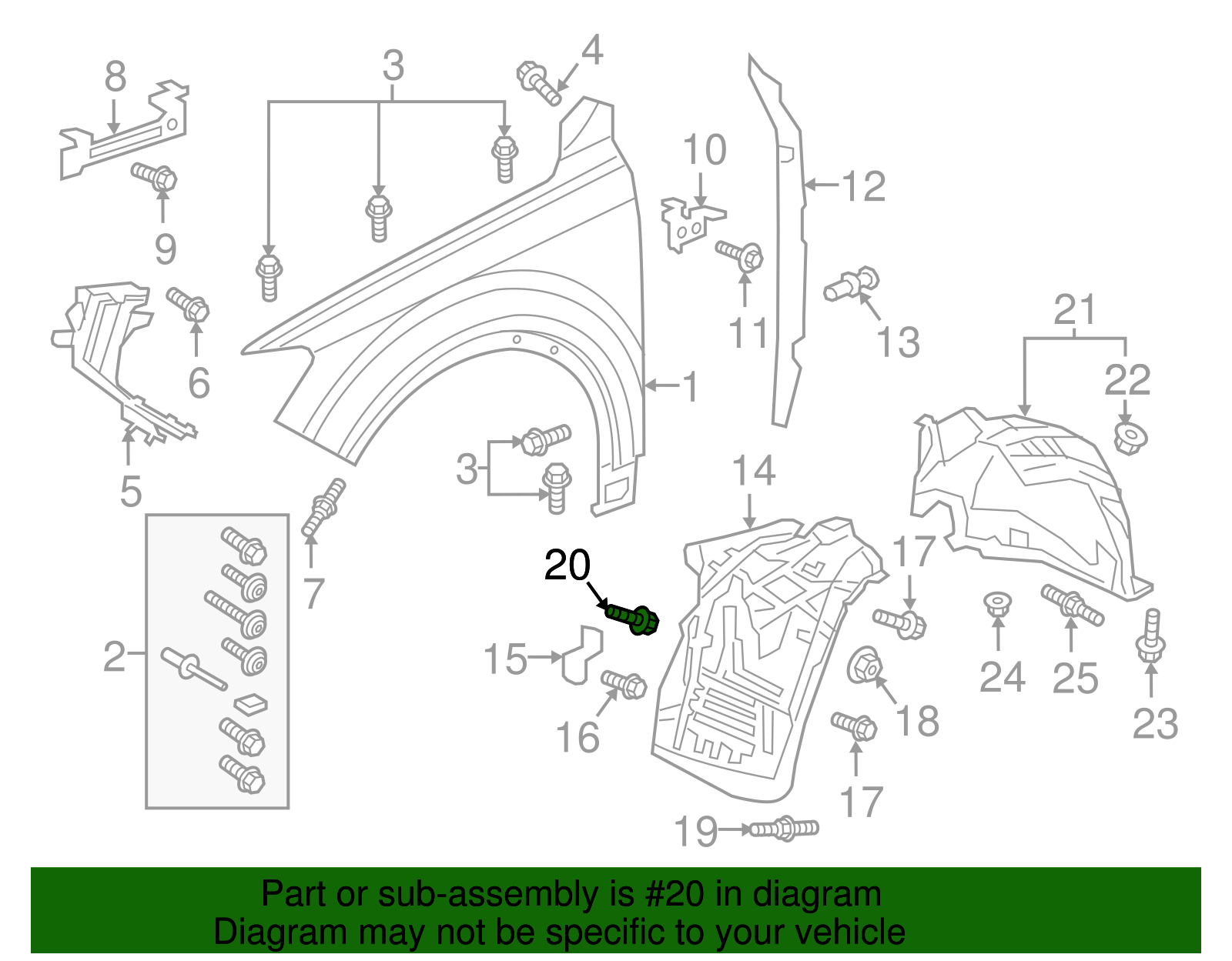 2007-2025 Audi | Ft Fender Liner Retainer Nut | N-907-579-01 | OEM ...