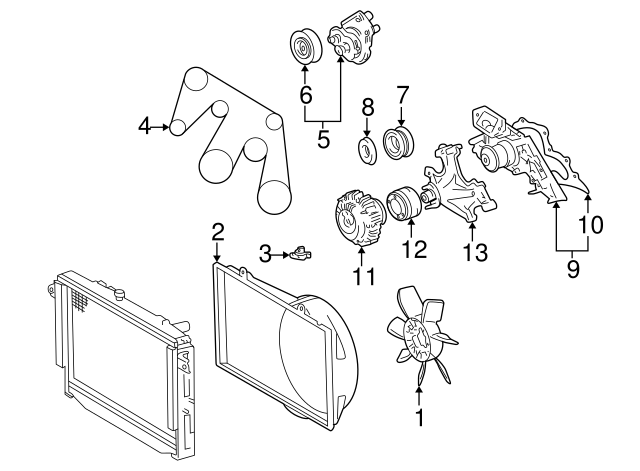 16307-0F010 - Mount Bracket 1998-2009 Lexus | Lexus Parts Outlet