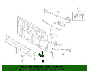 2007-2024 Toyota Tundra Tailgate Hinge (Left) 66120-0C020 | OEM Parts ...
