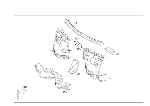 Firewall and Connecting Parts for 2012 Mercedes-Benz C350 | Mercedes ...