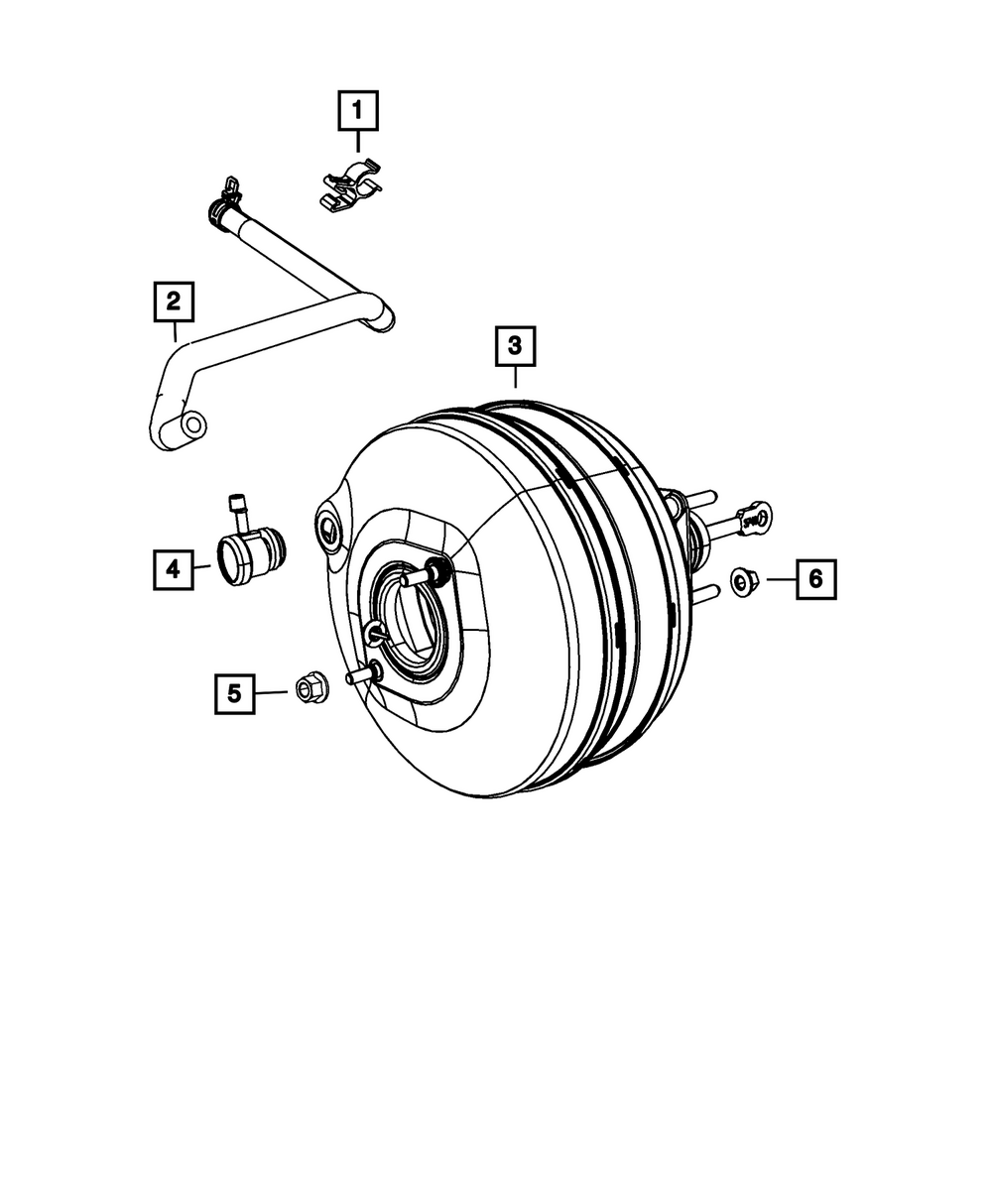 2019-2025 Ram Power Brake Booster 68453774AA | Mopar eStore