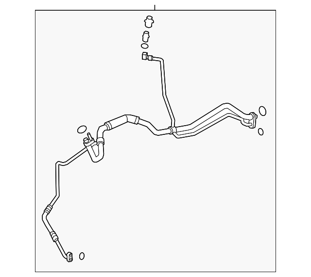 84819070 - A/C Refrigerant Suction Hose - 2017-2022 GM | Findlay Part