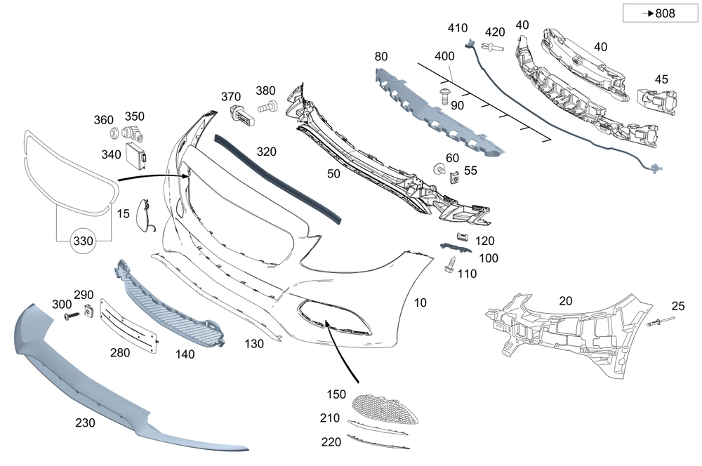 205-885-29-01 - Trim Strip 2008-2018 Mercedes-Benz | Mercedes-Benz USA ...