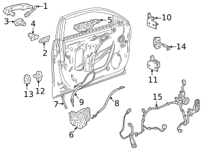 2020-2021 Cadillac CT4 Lock Actuator 13533618 | TascaParts.com
